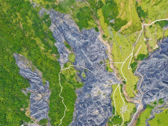 Stone forest at Moshi Park scenic area in Sichuan