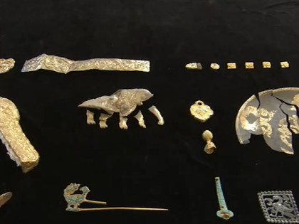 Tomb artifacts in NW China reveal ancient cultural hub on Silk Road