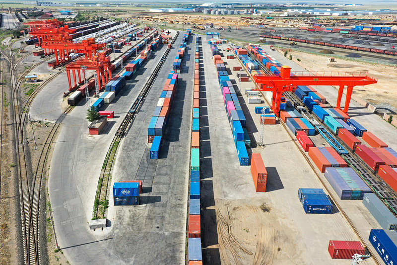 China-Mongolia border port handles over 2,500 China-Europe freight trains
