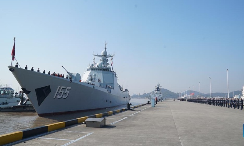 Chinese navy fleet returns from escort mission