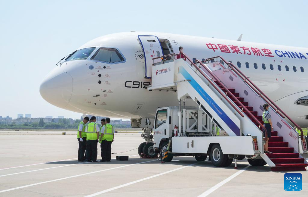China's homegrown C919 aircraft carries 1 mln passengers