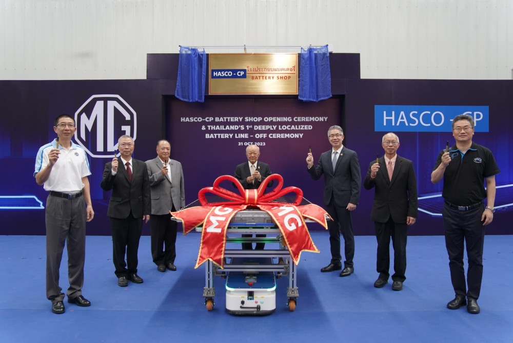 Chinese carmaker SAIC Motor opens first EV battery plant in Thailand