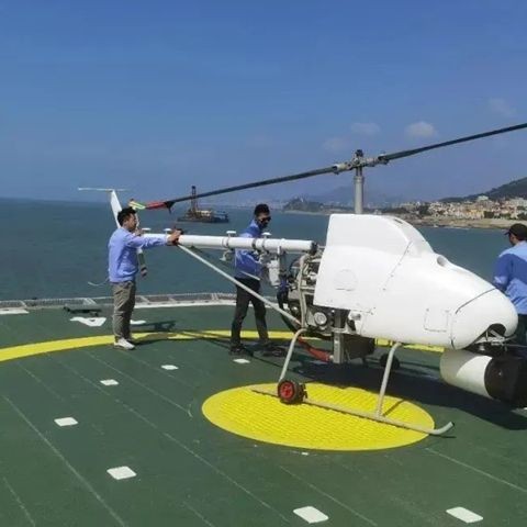 Homegrown unmanned helicopter boosts China's maritime management