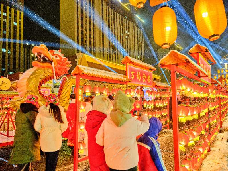Lanterns illuminate Chinese New Year in Jinxiang, Shandong