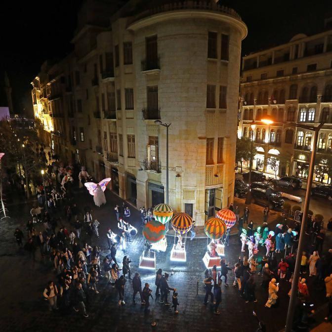 People attend Ramadan parade to welcome upcoming month of Ramadan in Beirut