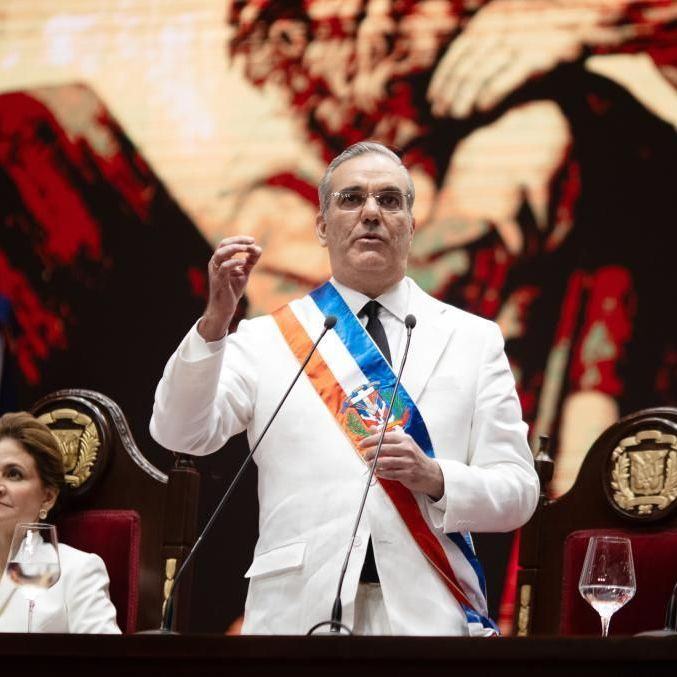 President of Dominican Republic addresses during second-term ...