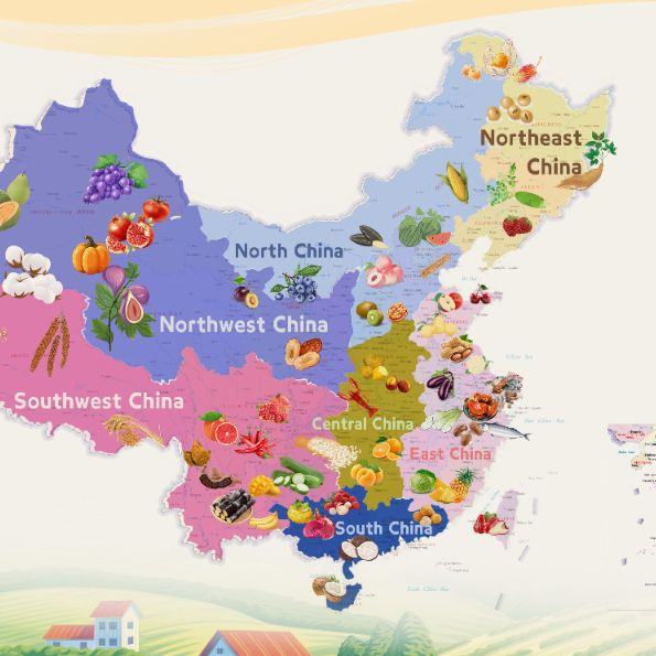 Poster: Regional harvest map of China