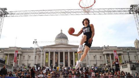 In pics: dunk show during Jr. NBA 3v3 tournament in London